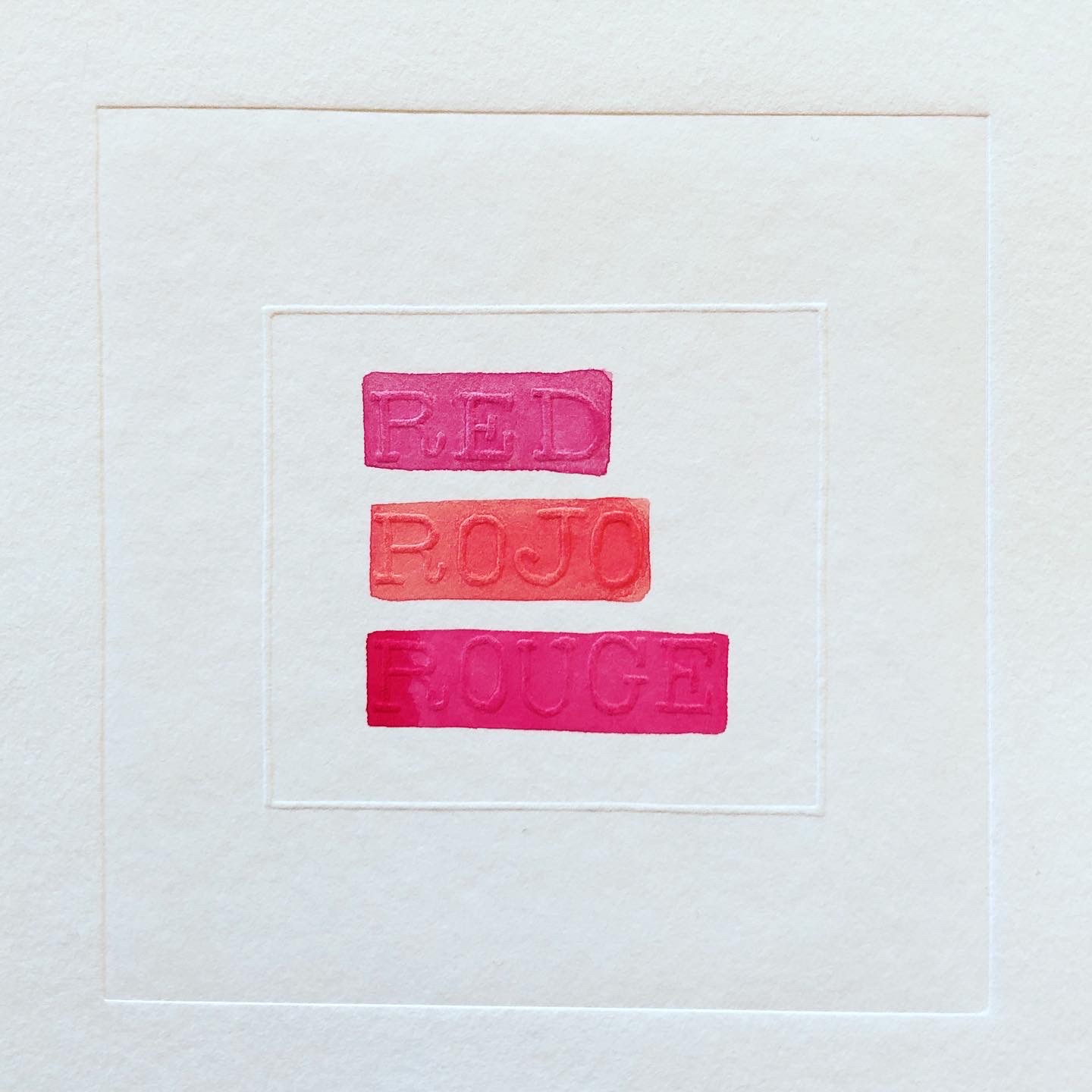 Blind Embossing – Liz Wellby – Fine Art